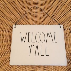 Rae Dunn | Accents | Rae Dunn Welcome Yall Ceramic Sign | Poshmark